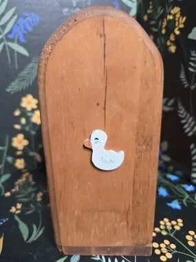 Kitchen | Vintage Wooden Country Goose Napkin Holder Curtain Kitchy ...